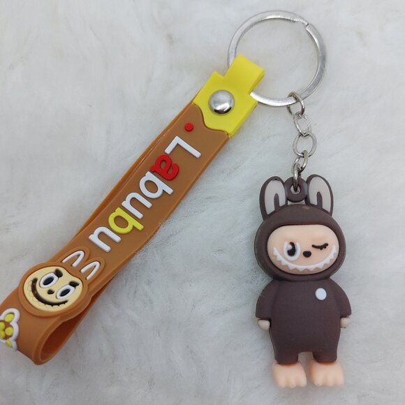 Hand Crafted | Other | 225 Labubu Brown Keychain With Strap Labubu ...
